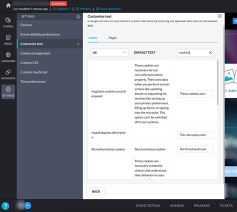 Is It Possible For Me To Edit The Text In The Cookie Banner And The