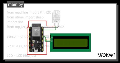 Lcd Hum Temp Wokwi Esp32 Stm32 Arduino Simulator
