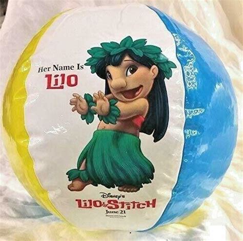 Lilo And Stitch Beach Ball Promotional Item Inc Free Shpg And Trkg