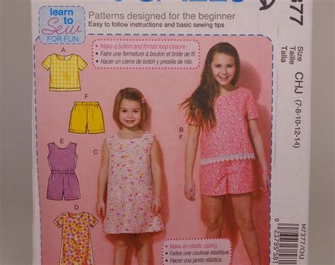 Girls Top Pattern Girls Dress Pattern Girls Romper Pattern Girls Shorts