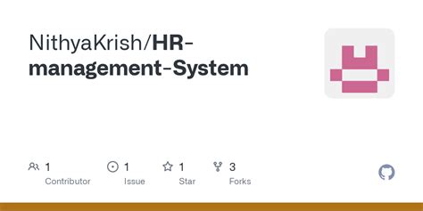 Github Nithyakrish Hr Management System