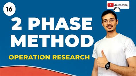 2 Phase Method In Operation Research In Hindi Lect16 Youtube