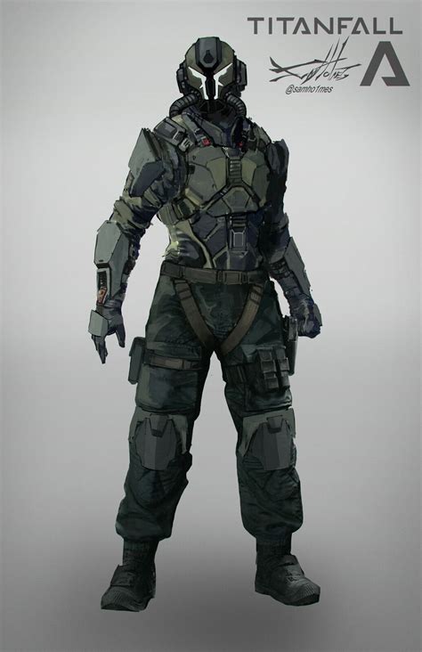 Artstation Tiatanfall Gen 3 Pilot Sam Holmes Armor Concept Sci Fi