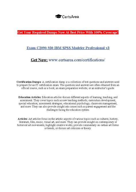 Exam C2090 930 Ibm Spss Modeler Professional V3 Get Your Required Dumps Now At Best Price With