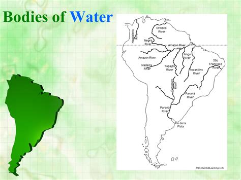 Latin America Regional Map Latin America Map South America Bodies Of