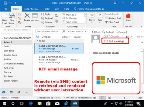 microsoft outlook bug expose windows credentials to hackers