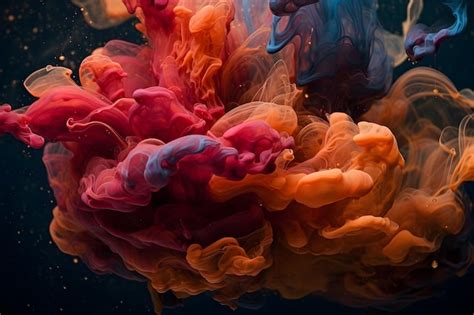 Premium Ai Image Capture The Beauty Of Fluid Movements Using Ink To Create Stunning Abstract