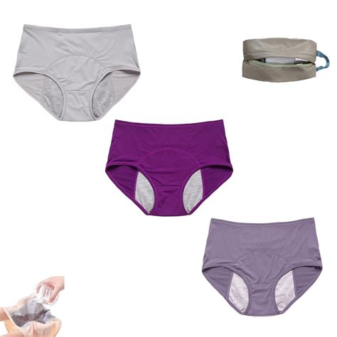Biqozi Panties For Women Over 60 70 Leakproof Ladies Underwear Ladie