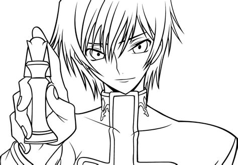 Code Geass Coloring Pages Sketch Coloring Page