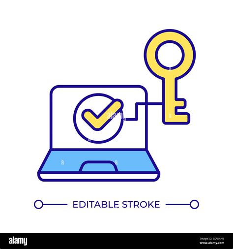 Device Node Locking Rgb Color Icon Stock Vector Image And Art Alamy