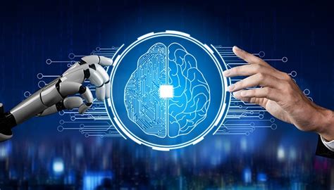 تصویر دست انسان و ربات با مفهوم آینده و هوش مصنوعی فری پیک ایرانی