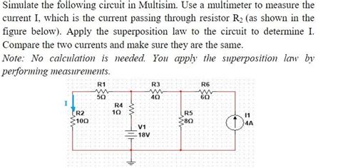 Solved Simulate The Following Circuit In Multisim Use A