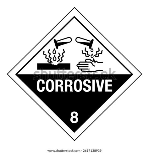 Hazardous Material Hazmat Diamond Label Marking Stock Vector Royalty