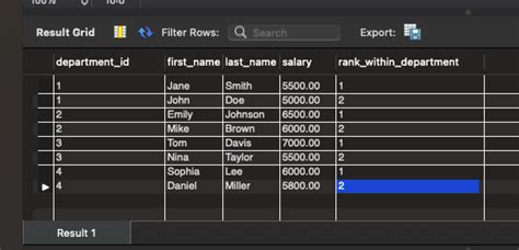 mysql 窗口函数Window Functions vincent 博客园