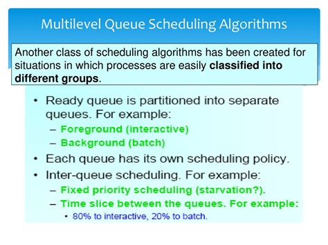Multilevel Queue Scheduling Algorithms Ppt Download