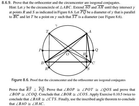 Solved Prove That The Orthocenter And The Chegg Com