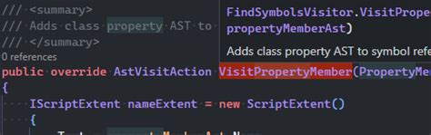 hovering function name highlights definition · issue 1888 · powershell