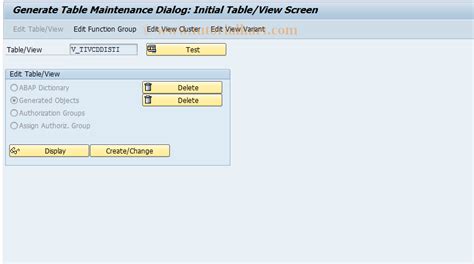 SE SAP Tcode Internal Table View Deletion Call Transaction Code