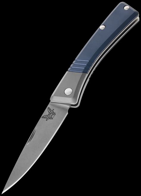 Benchmade 315 Successor Ash Gray Crater Blue Folding Pocket Knife