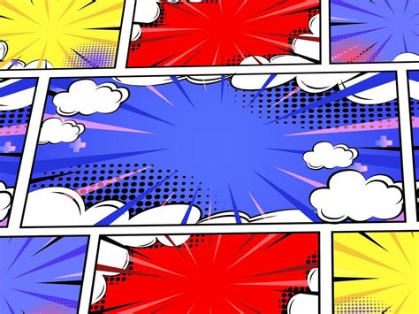Colorful Comic Background 46658466 Vector Art At Vecteezy