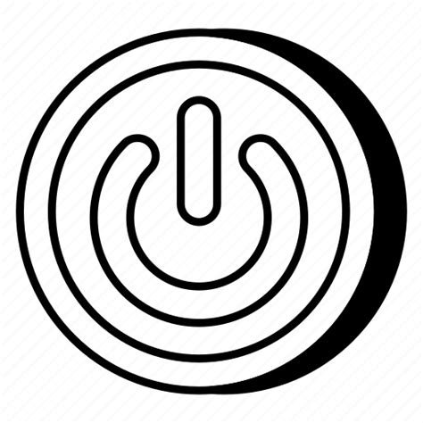 switch off on button power button shutdown control button icon