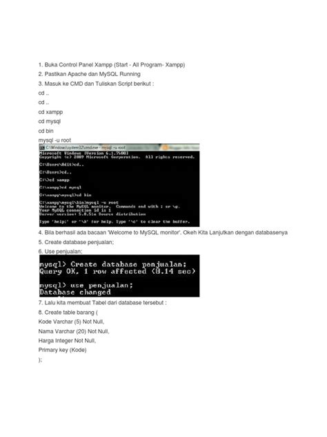 Cara Membuat Database Penjualan Dengan Sql Command Prompt 2 Pdf