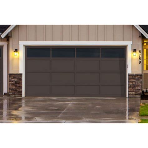 Chi Full View Aluminum Insulated Modern Garage Doors With Top Glass In