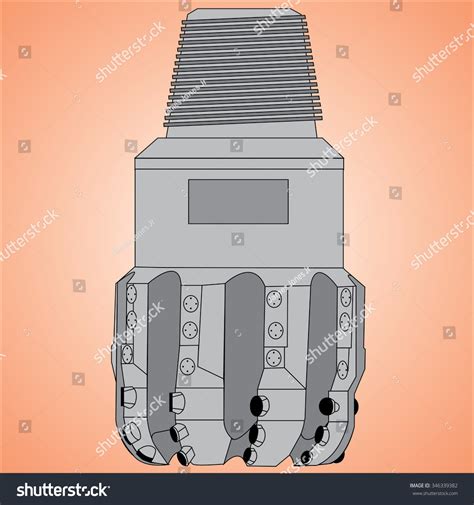 Illustration Of Pdc Drilling Bit 346339382 Shutterstock