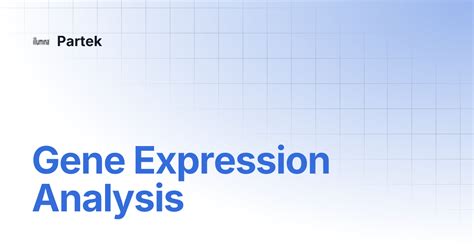 gene expression analysis partek
