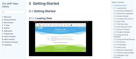 Videolibrarygettingstarted Jasp Free And User Friendly Statistical Software