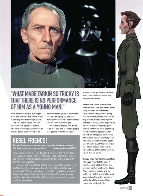 The Clone Wars Archives TALKING TARKIN 125 MAY 2011 In His Varied