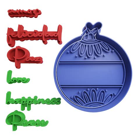 Christmas Ornament Cookie Cutter Stl Cookie Cutter Stl Store Design
