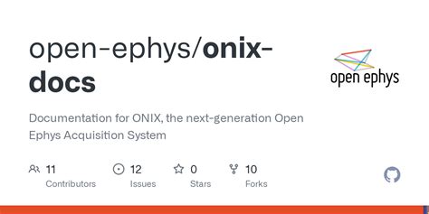 Github Open Ephysonix Docs Documentation For Onix The Next Generation Open Ephys