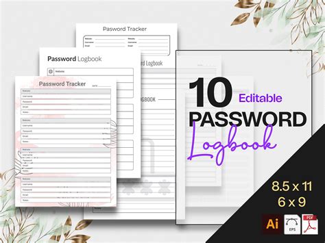 Password Logbook Kdp Interior Graphic By Craftvaz · Creative Fabrica