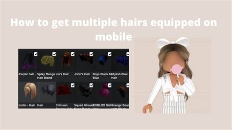 How To Get Multiple Hairs Roblox Mobile YouTube