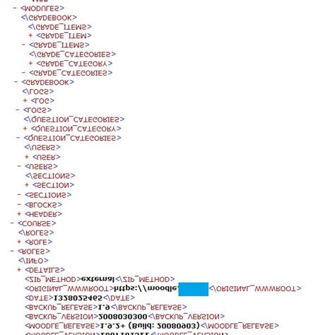 Xml Structure Of The Moodle Backup Xml File Download Scientific Diagram