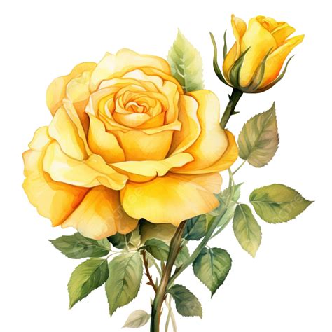 Yellow Rose Drawn