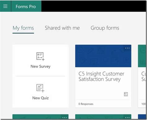 Top 3 Differences Between Microsoft Forms And Forms Pro C5 Insight
