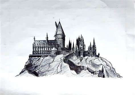Hogwarts Castle Drawing