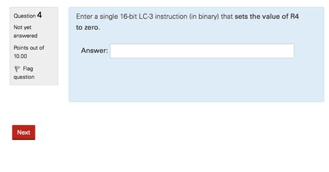 Solved Enter A Single 16 Bit Lc 3 Instruction In Binary