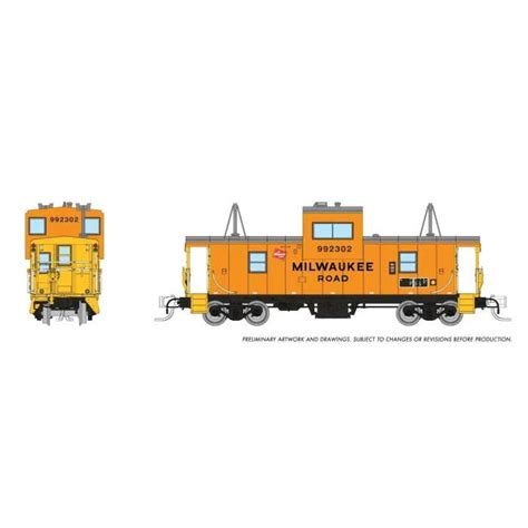 Rapido Trains N Scale Angus Shops Wide Vision Caboose With Lights Re Hiawatha Hobbies Llc
