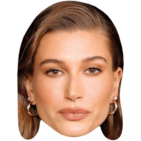 Hailey Bieber Make Up Mask Celebrity Cutouts