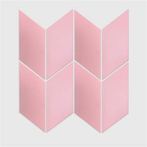 Parallelogram Pink Guava Matte 4x8 L Parallelogram Tile L Clay Tile L