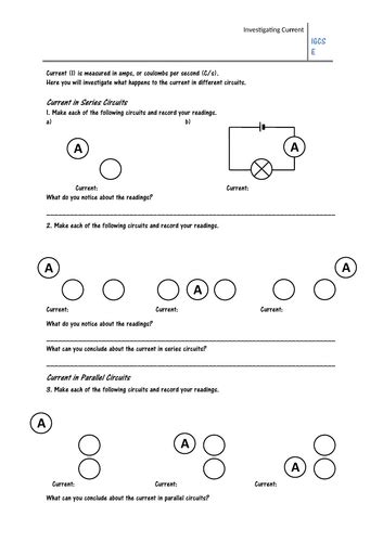 Investigating Current Practical Worksheet Teaching Resources