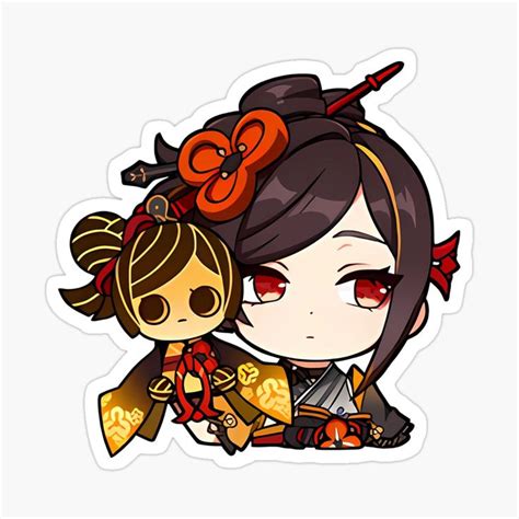 Chiori Genshin Impact Sticker For Sale By Verthalies In Chibi Stickers Impact
