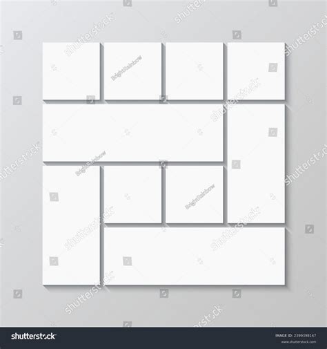 Photo Collage Grid Portfolio Images Layout Stock Vector Royalty Free 2399398147 Shutterstock