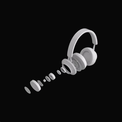 Over Ear Wireless Headphone Exploded View On Substance 3d Assets