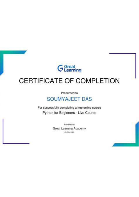 Python Course Cirtificate Greatlearning Linkedin Connections Soumyajeet Das
