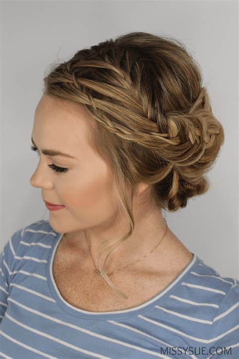 Braided And Knotted Updo Missy Sue