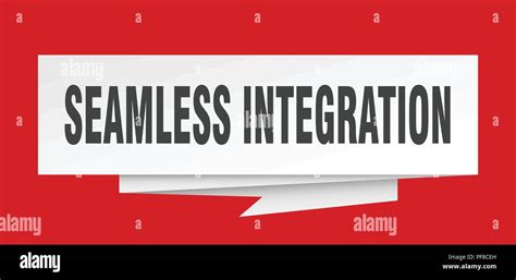 Seamless Integration Sign Seamless Integration Paper Origami Speech Bubble Seamless